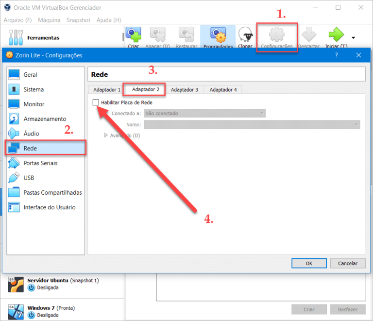 VirtualBox: acessando a Máquina Virtual a partir do Hospedeiro ⋆ Carlos ...